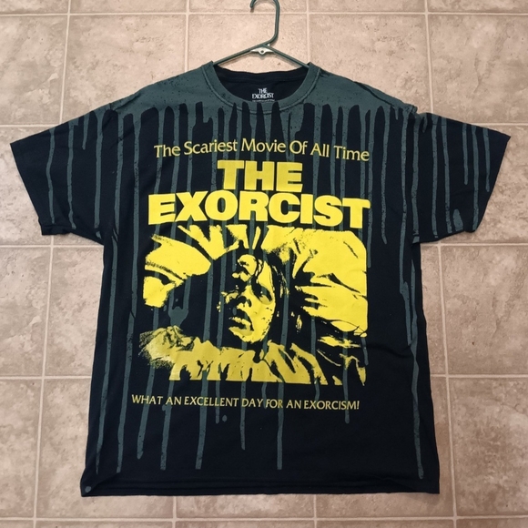 the exorcist | Shirts | The Exorcist Black And Yellow Graphic Tshirt ...